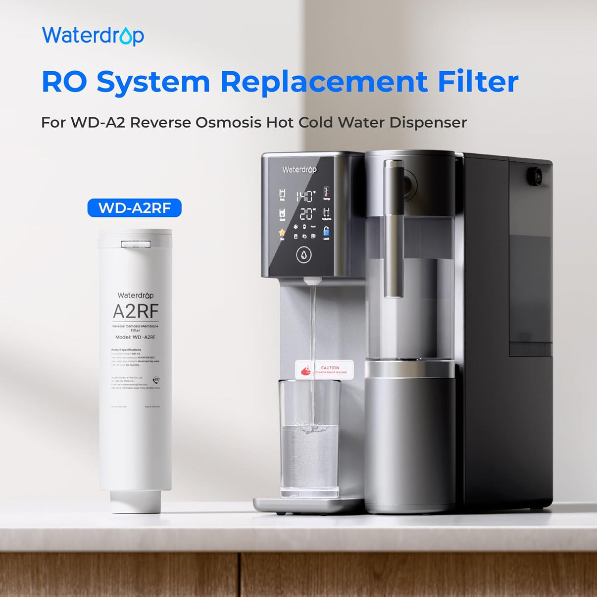 Filtro Carbone Per Brocca Waterdrop Brita Water Filter Waterdrop WD-EDF ...