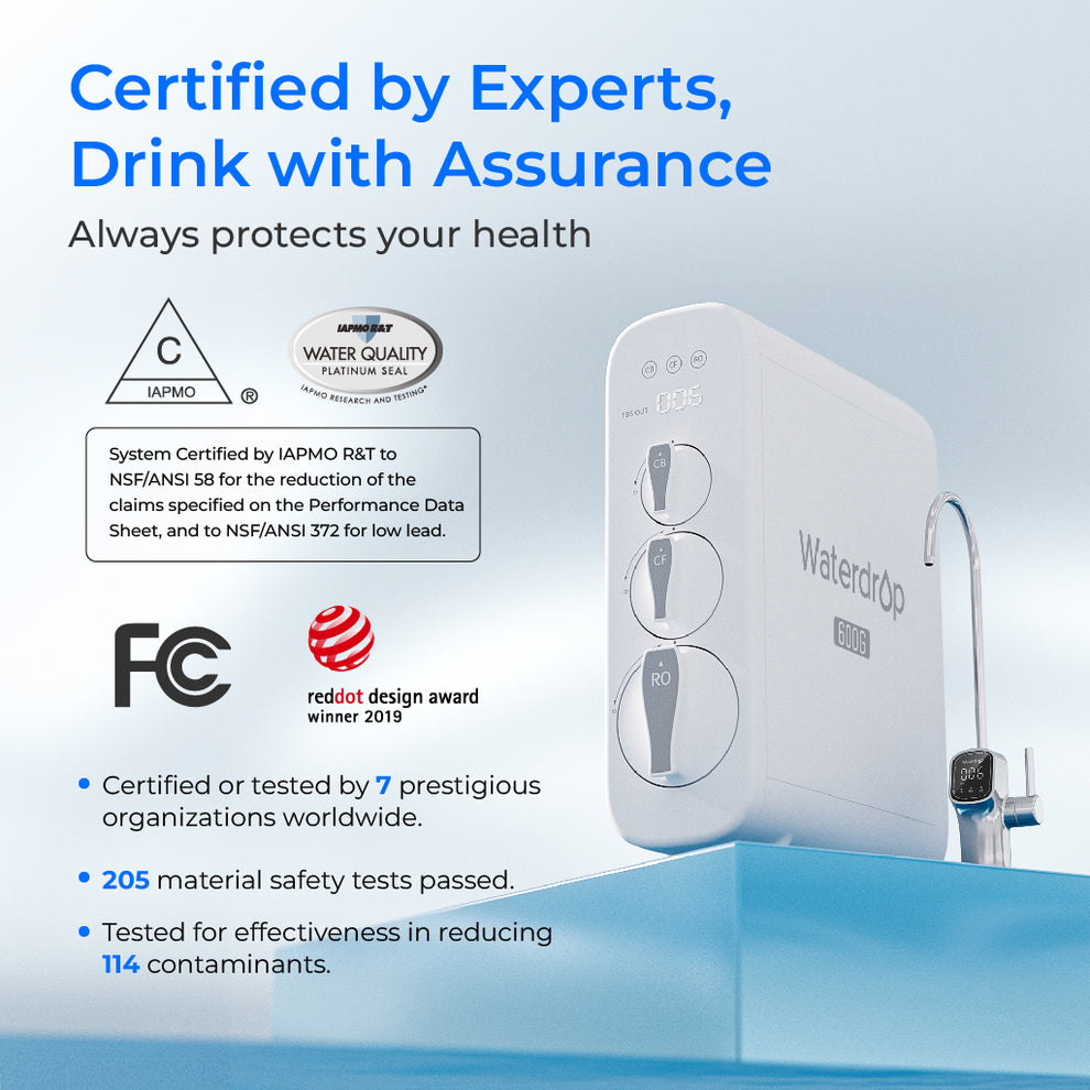 Waterdrop G3P600 RO System - High-Efficiency Reverse Osmosis System