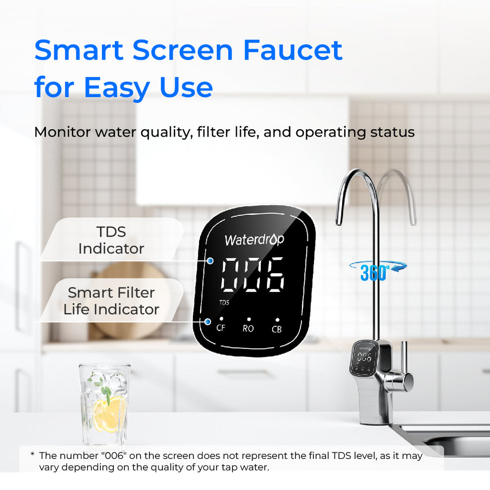 Waterdrop G3P600 RO System - High-Efficiency Reverse Osmosis System