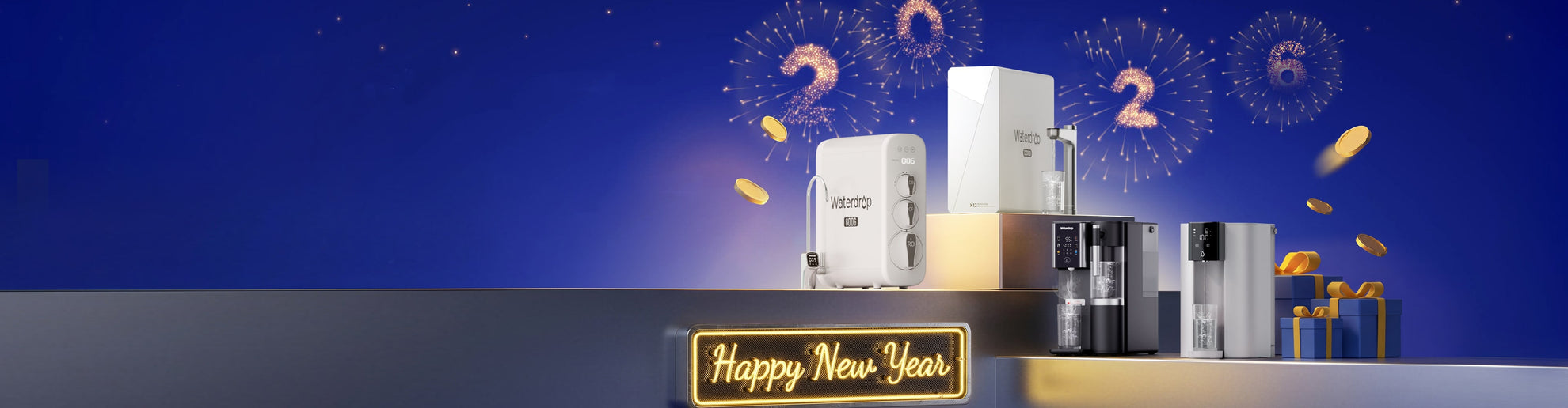 Saldi di Capodanno: fino a 400 € di sconto sui filtri per l'acqua & Di