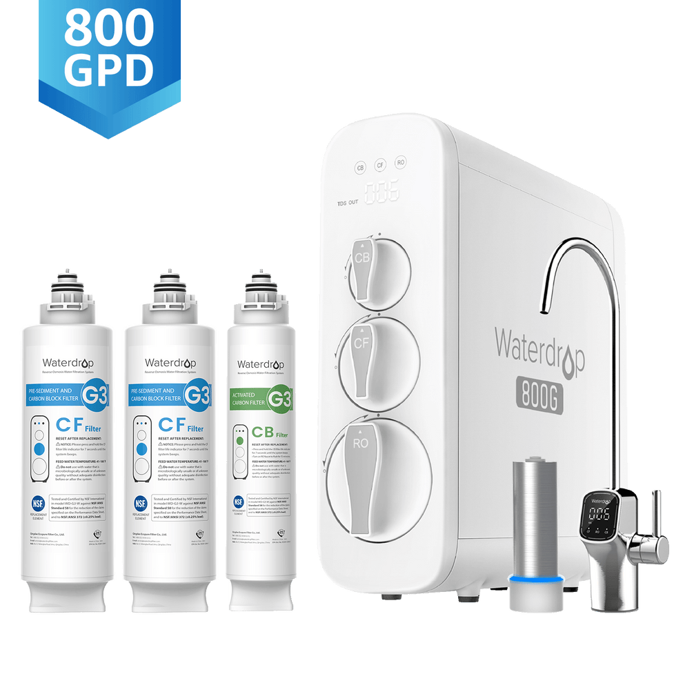 Waterdrop G3P800 Ënner ënnerzegoen RO System